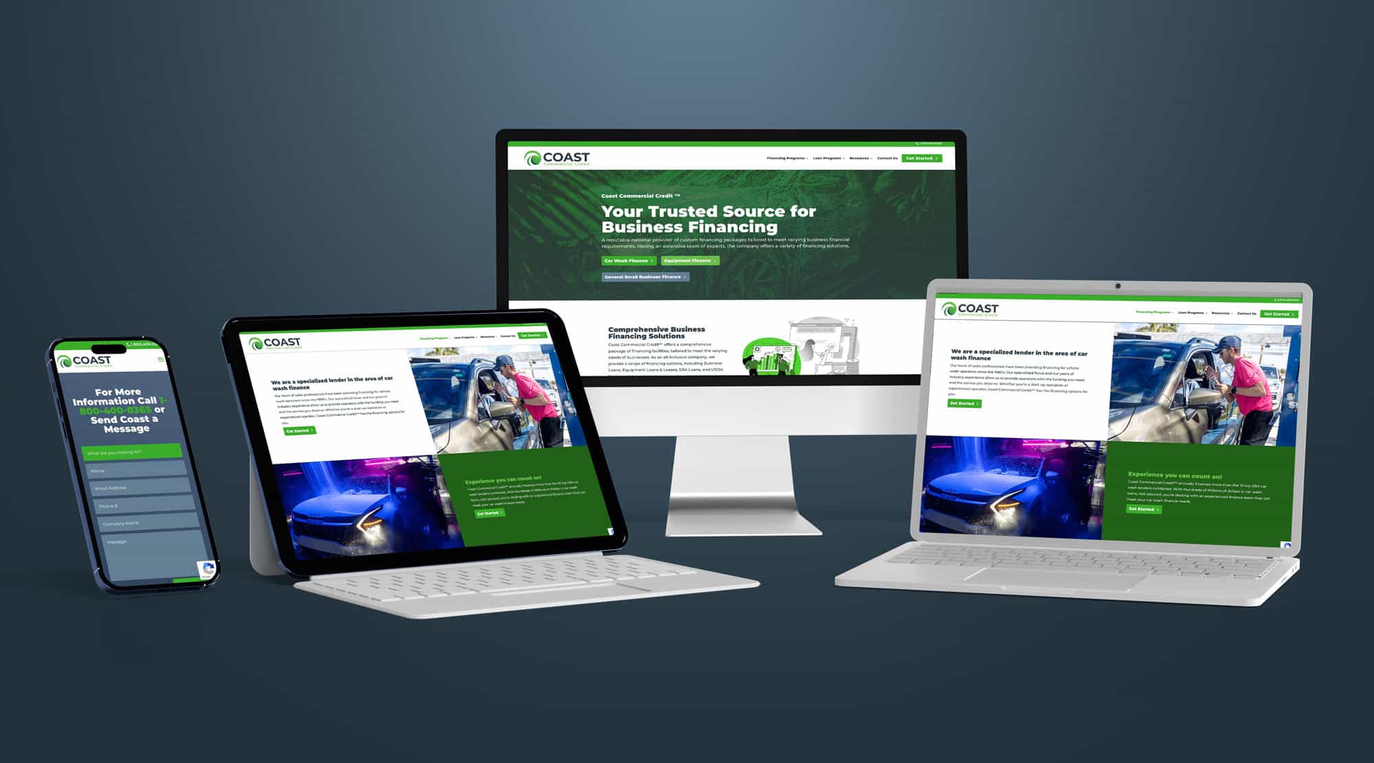 Logo and Marketing Materials Designed for Coast Commercial Credit ...